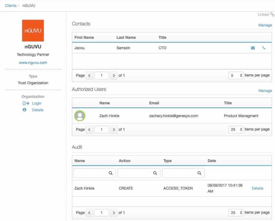 View a client's profile - Genesys Cloud Resource Center